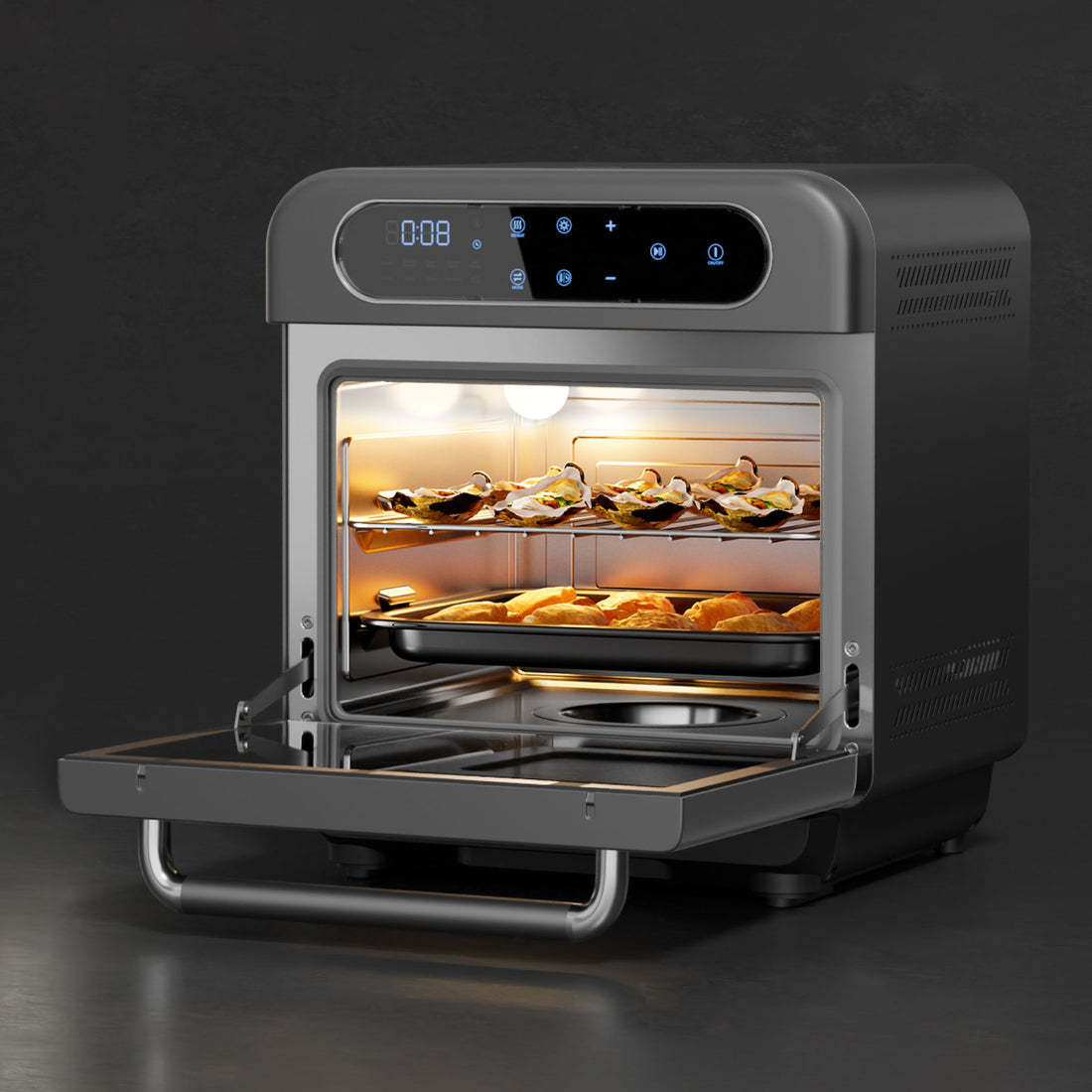 Ciarra Nosh Oven | 8-in-1 Steam Oven with Air Fryer | Ashy Cloud ...