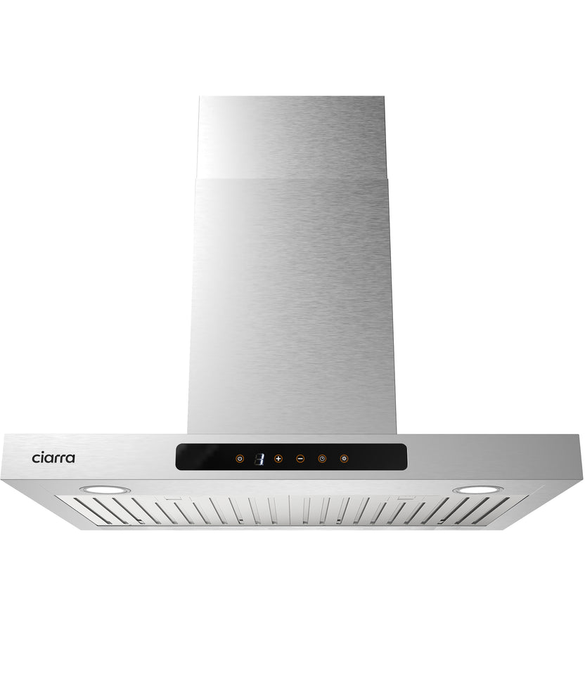 CIARRA Wall Mount Range Hood 30 Inch 3-speed Extraction CAS75206-OW ...